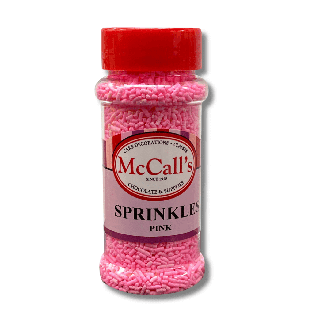 Edible Pink Sprinkles, 80g | McCall's Baker's Warehouse