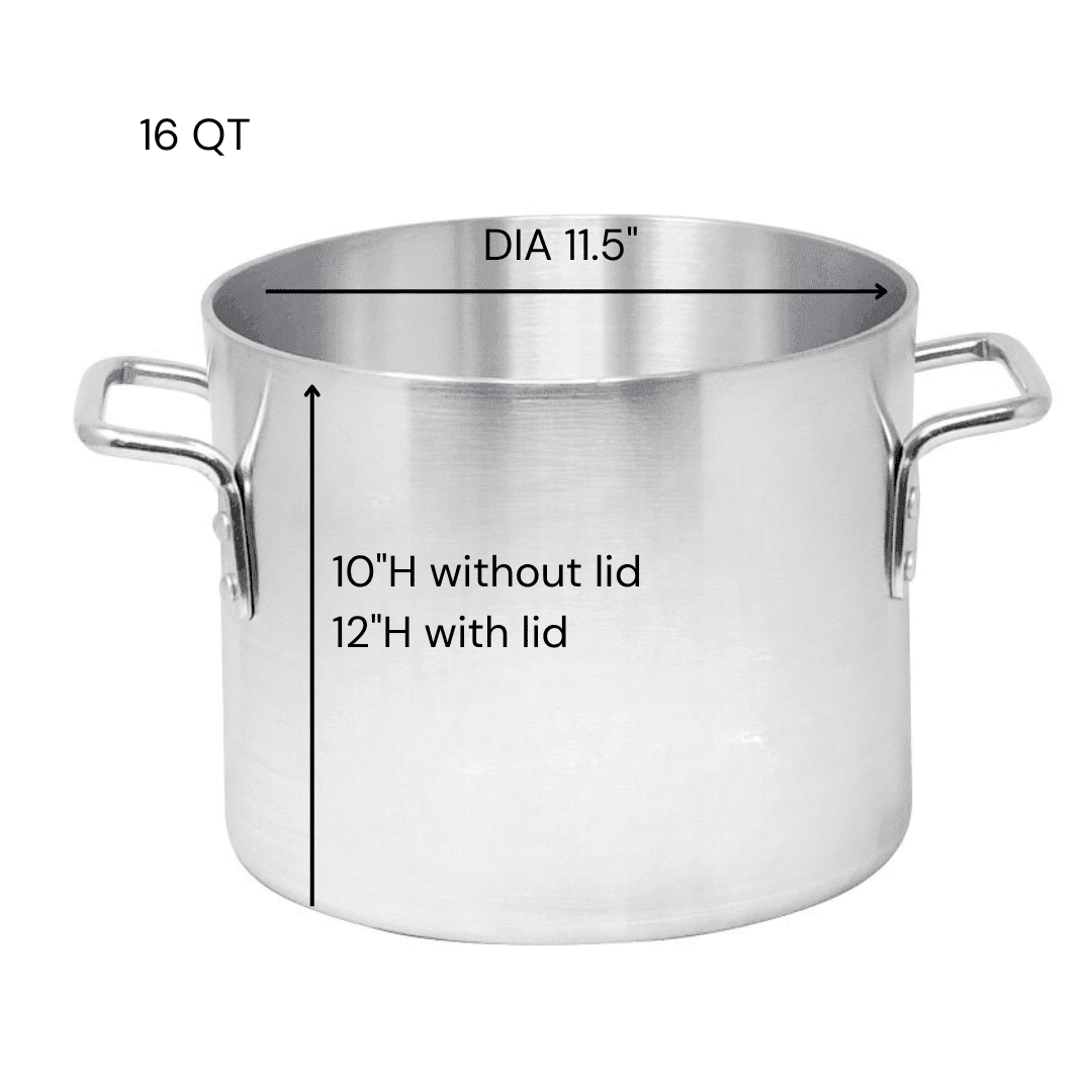 STAINLESS STEEL STOCK POT WITH COVER