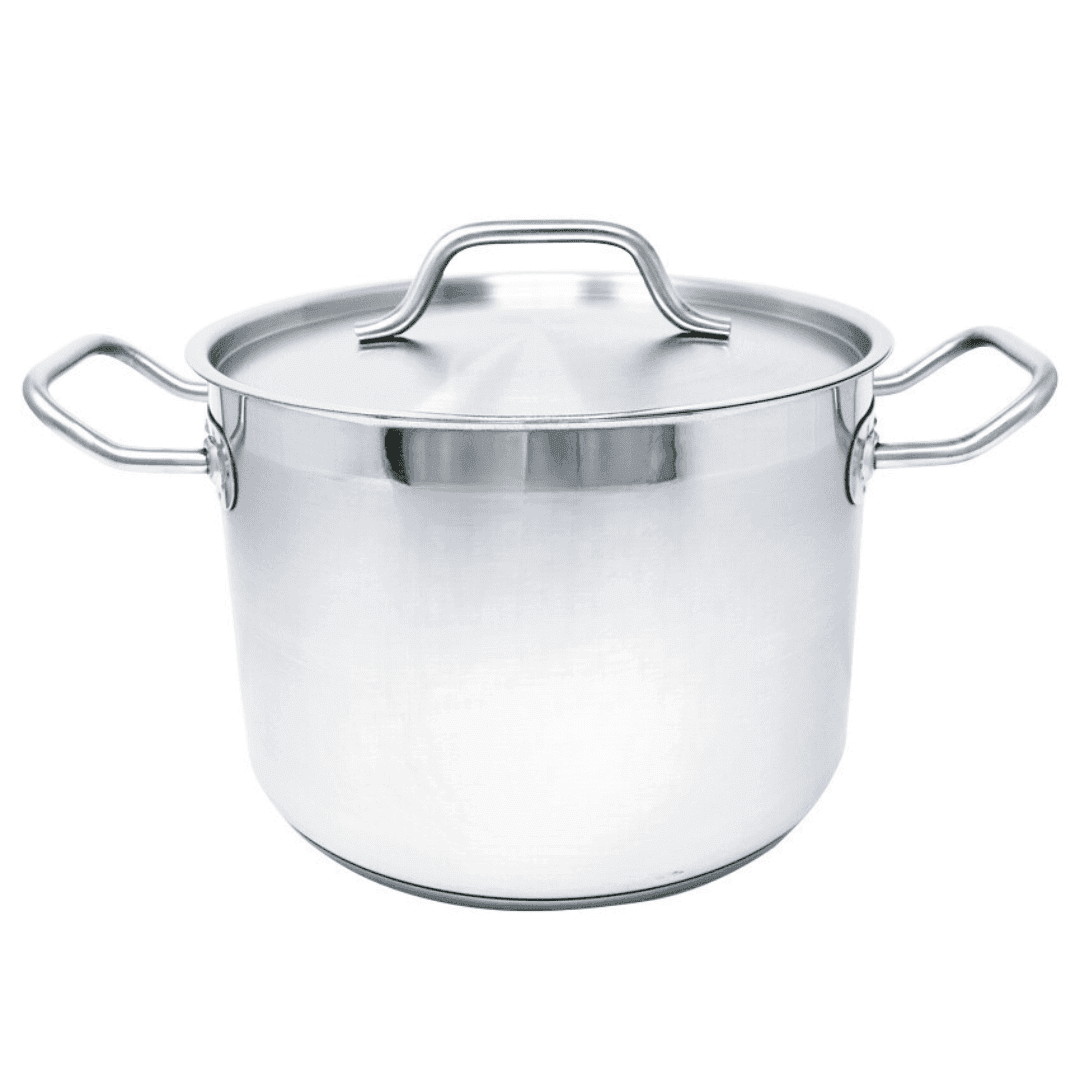 STAINLESS STEEL STOCK POT WITH COVER