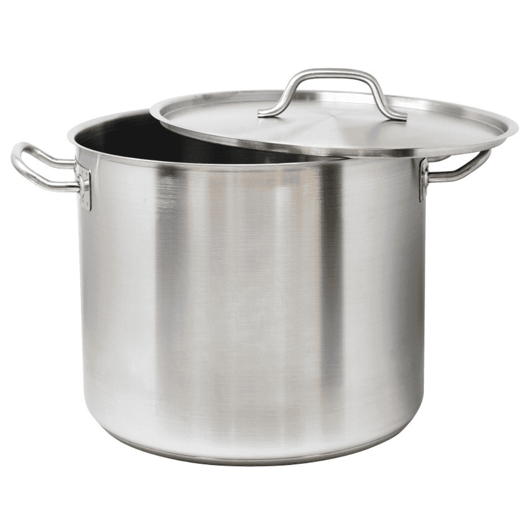 STAINLESS STEEL STOCK POT WITH COVER