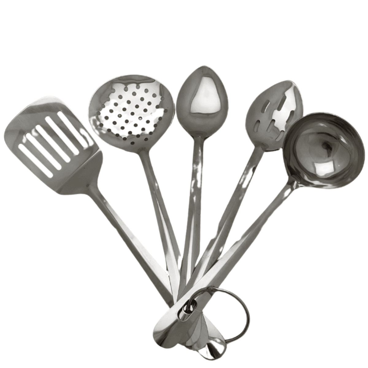 Stainless Steel, 5pc, Utensil Set – Serving Essentials