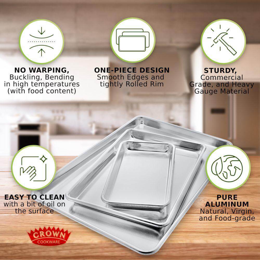 Crown Quarter Baking Sheet, 9" x 13"